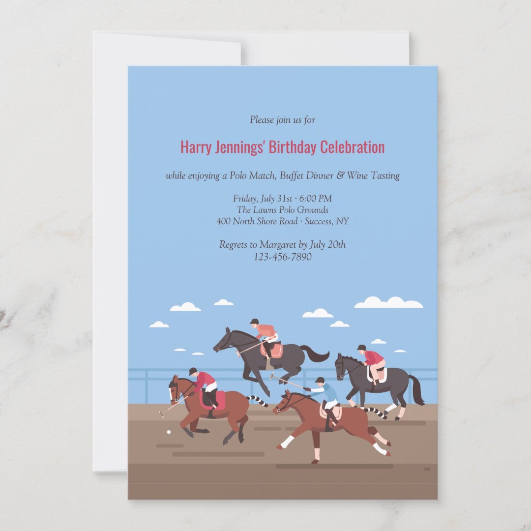 Polo Match Invitation | Zazzle