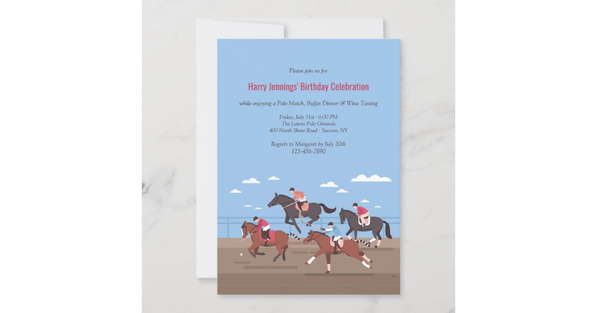 Polo Match Invitation | Zazzle