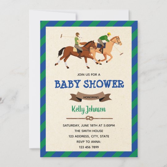 Polo match theme party invitation | Zazzle.com