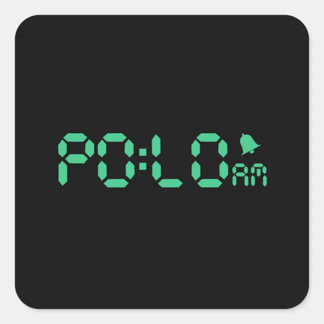 Polo Square Sticker | Zazzle