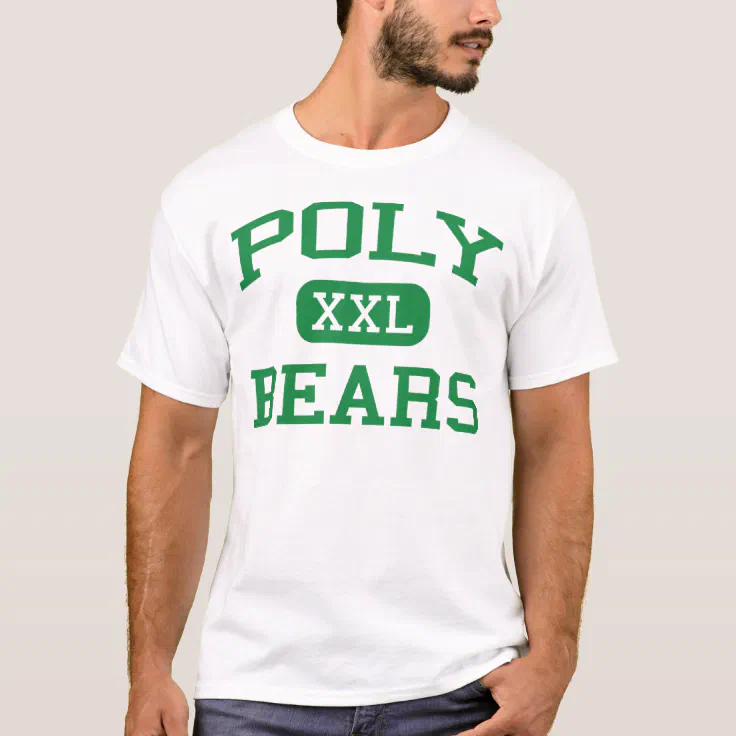 Poly - Bears - High School - Riverside California T-Shirt | Zazzle