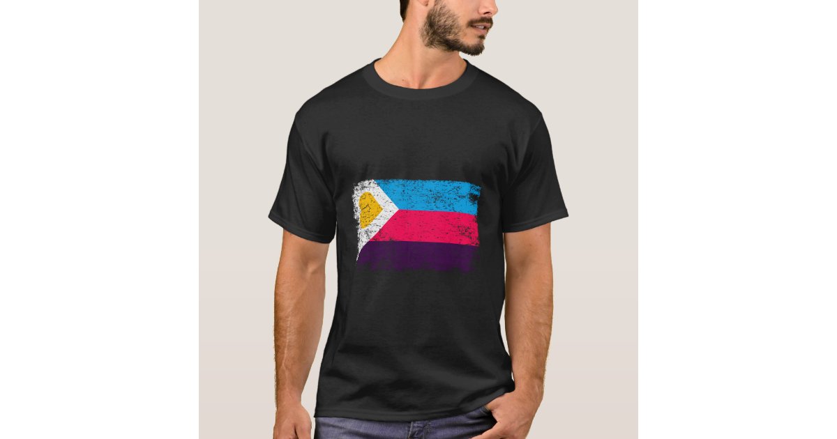 Polyamory New Pride Flag Polyamorous Throuple T Shirt Zazzle