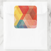 Polygon Abstract Square Sticker | Zazzle