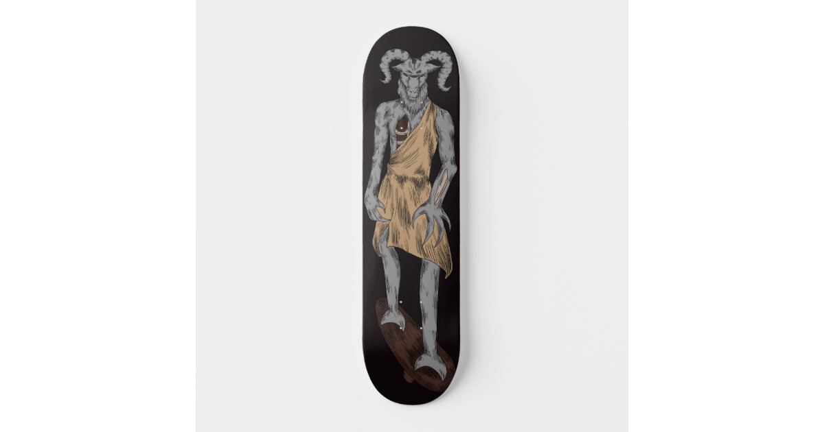 Polymorph Demonic Goat Skateboard | Zazzle