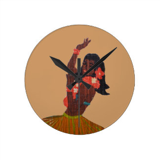 Hula Wall Clocks | Zazzle