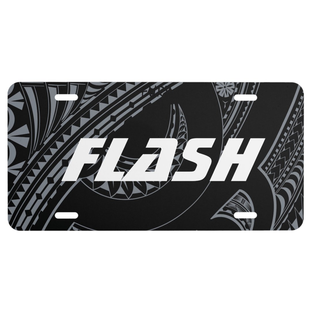 Polynesian Tribal Designed License Plate | Zazzle