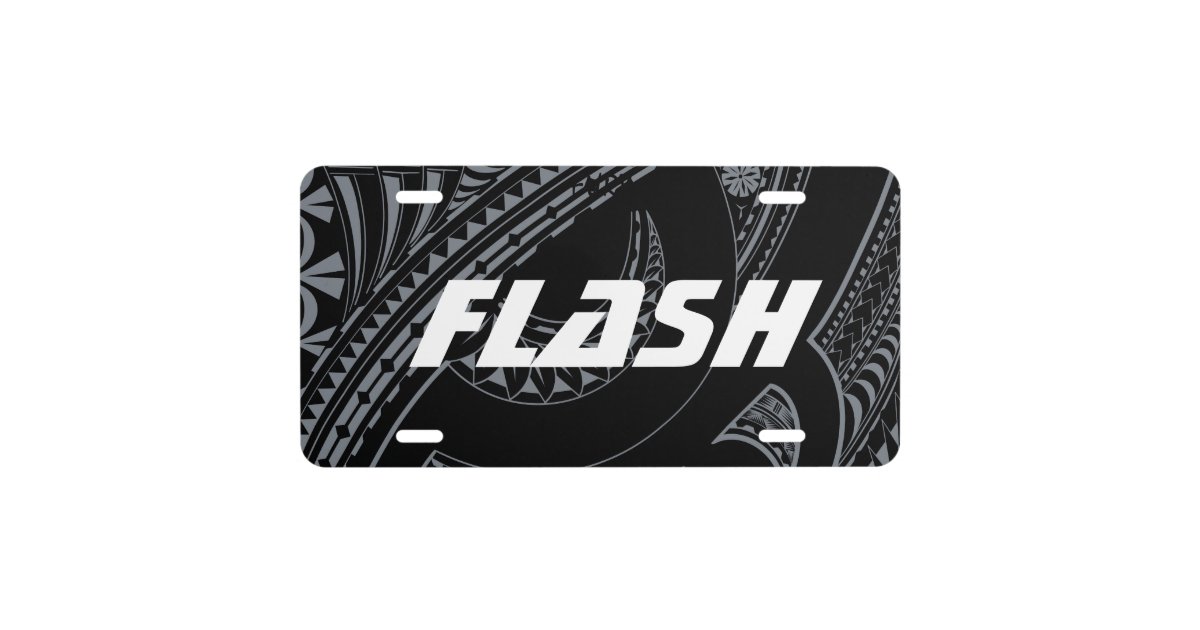 Polynesian Tribal Designed License Plate | Zazzle