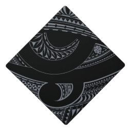 Polynesian Tribal Designed Tassel Graduation Cap Topper | Zazzle