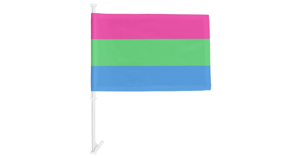 Polysexual Pride Car Flag | Zazzle