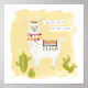 Pom Pom Llama Rama- Save the Drama for Your Llama Poster | Zazzle