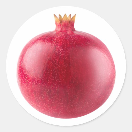 Pomegranate Classic Round Sticker | Zazzle.com