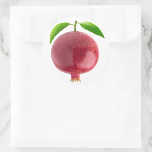 Pomegranate Classic Round Sticker | Zazzle