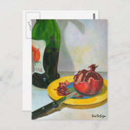 pomegranate postcard | Zazzle