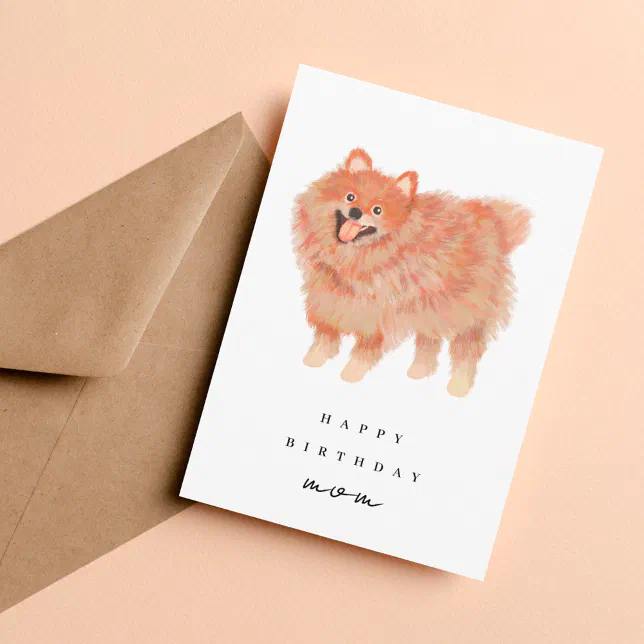 Pomeranian Birthday Card | Zazzle
