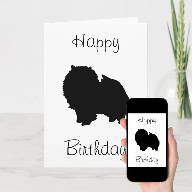 Pomeranian Happy Birthday Card | Zazzle