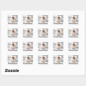 Pomeranian Traits Stickers | Zazzle