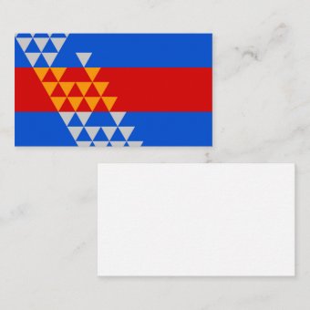 Pomo Indian Flag ethnic symbol american native usa Business Card | Zazzle