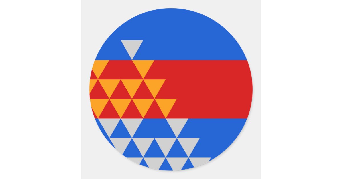 Pomo Indian Flag ethnic symbol american native usa Classic Round ...