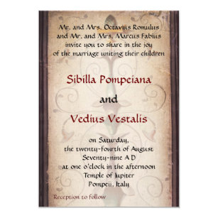 Ancient Roman Invitations | Zazzle