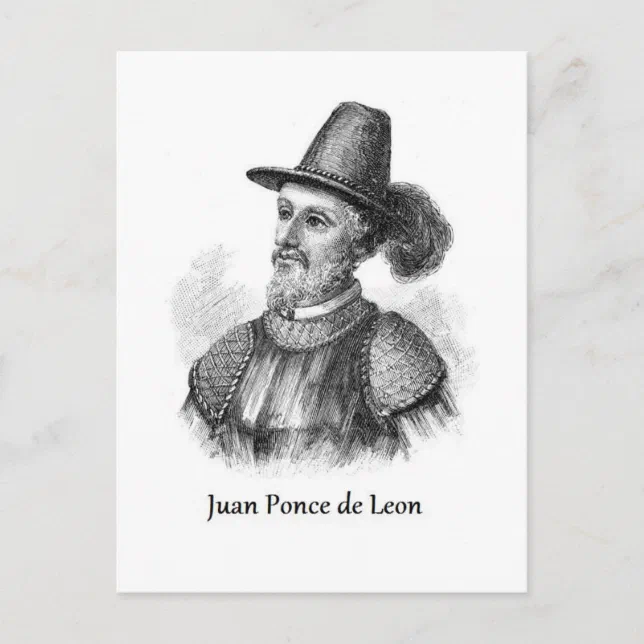 Ponce de Leon and the Fountain of Youth Postcard | Zazzle