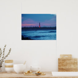 Ponce de Leon Inlet Lighthouse Dusk Poster | Zazzle