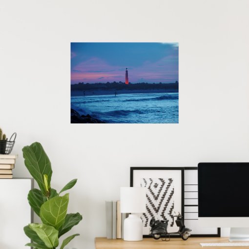 Ponce de Leon Inlet Lighthouse Dusk Poster | Zazzle