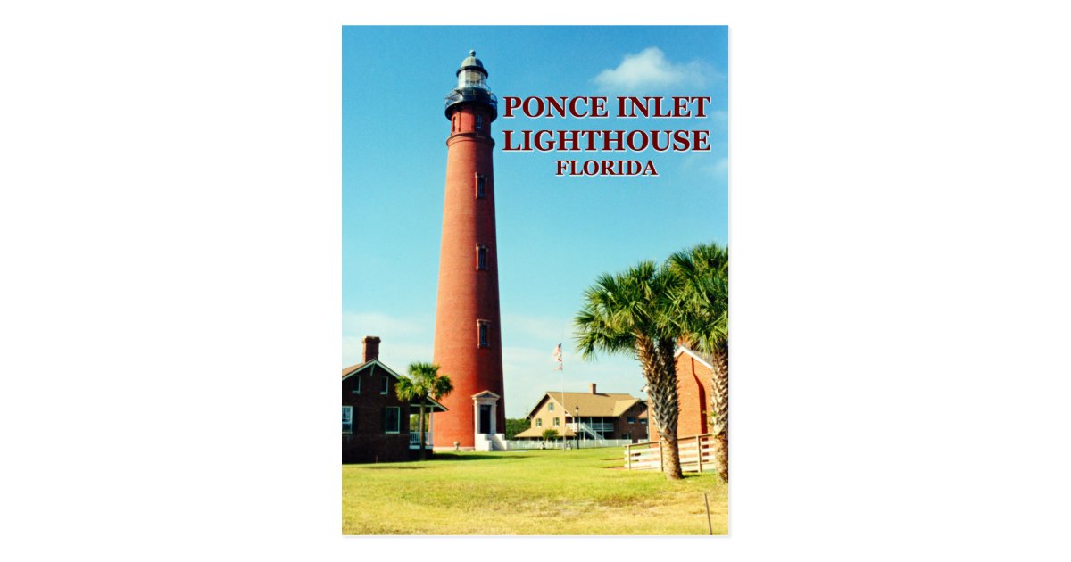 Ponce de Leon Inlet Lighthouse, Florida Postcard | Zazzle.com