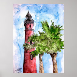 ponce_inlet_lighthouse poster | Zazzle