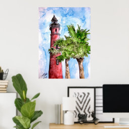 ponce_inlet_lighthouse poster | Zazzle