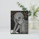 Pondering Skeleton postcard | Zazzle