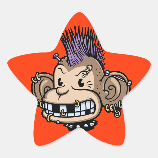 Ponkey Star Sticker | Zazzle