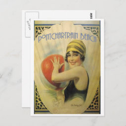 Pontchartrain Beach Poster Card | Zazzle