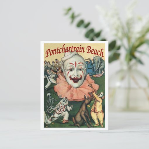Pontchartrain Beach Poster Postcard | Zazzle