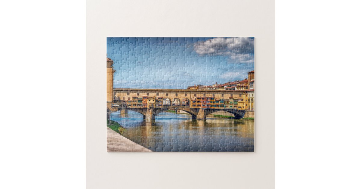 Ponte Vecchio Florence Italy Photo Jigsaw Puzzle | Zazzle