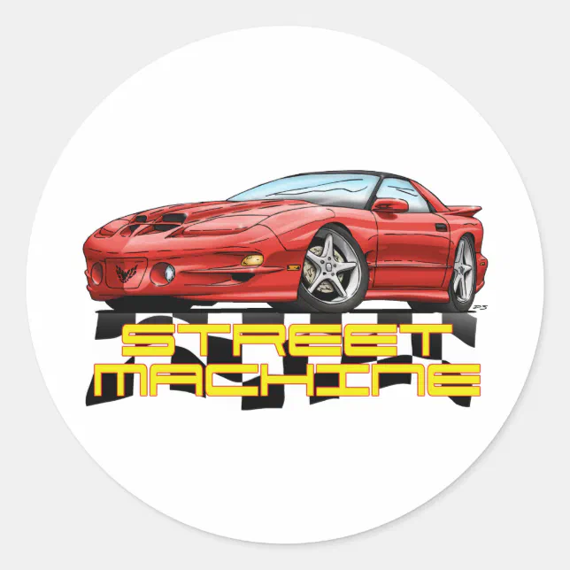 Pontiac 4th Gen Trans Am Classic Round Sticker | Zazzle