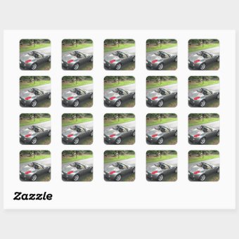 Pontiac Solstice Square Sticker | Zazzle