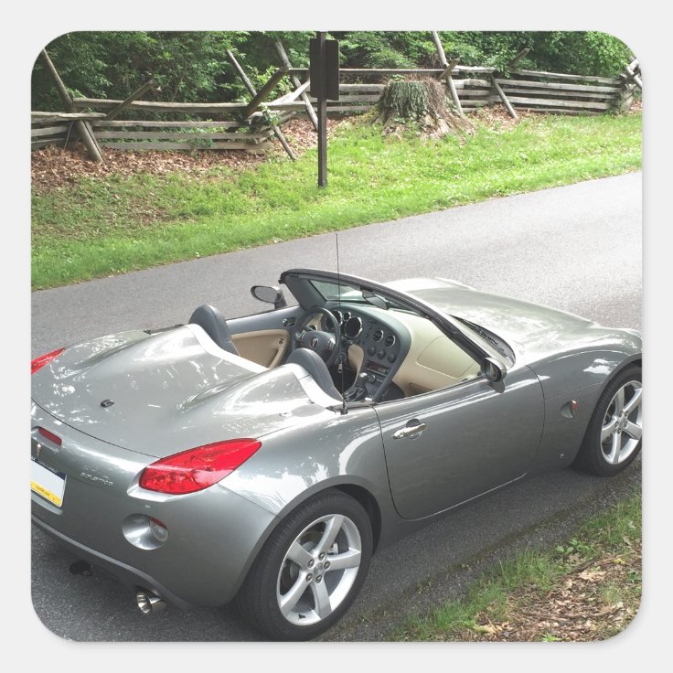 Pontiac Solstice Square Sticker | Zazzle