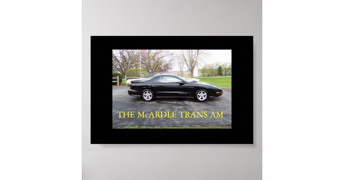 PONTIAC TRANS AM POSTER | Zazzle