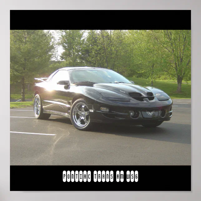 Pontiac Trans Am WS6 Poster | Zazzle