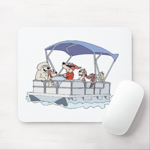 Pontoon Boat Mouse Pad | Zazzle
