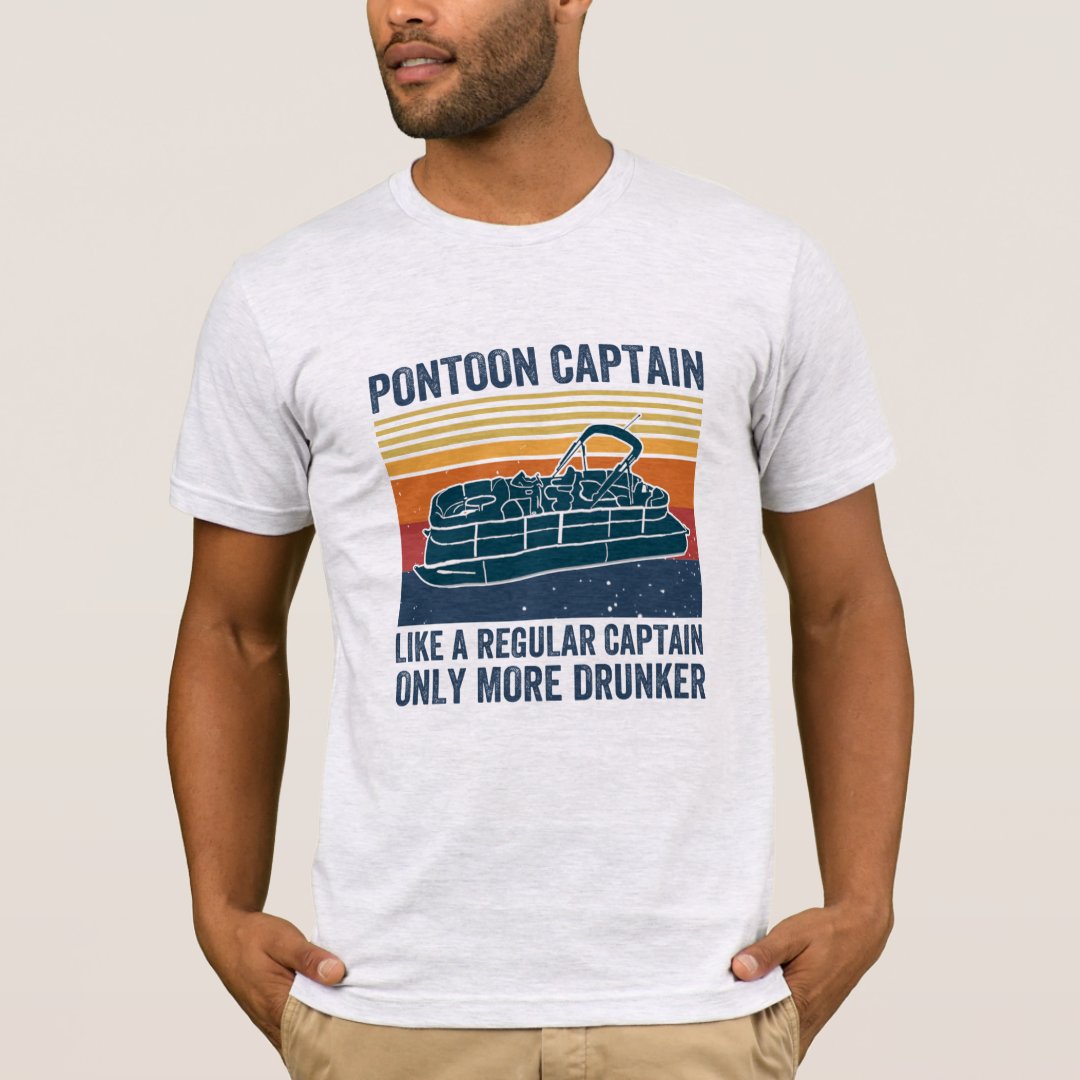 pontoon captain T-shirt | Zazzle