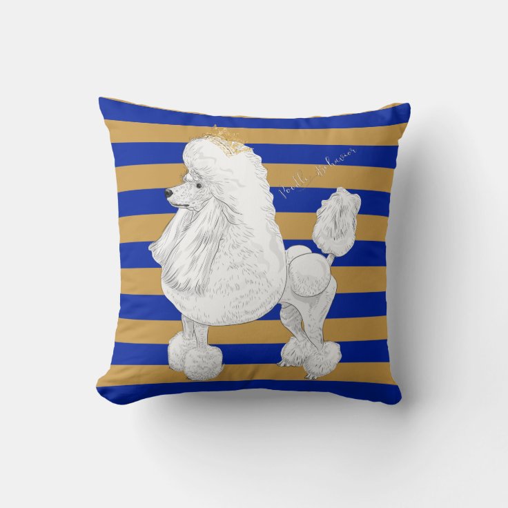 Poodle Behavior Throw Pillow | Zazzle