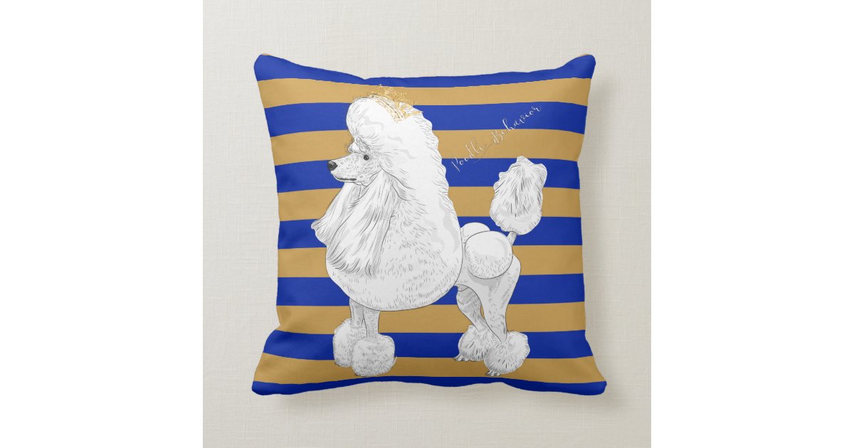 Poodle Behavior Throw Pillow | Zazzle.com