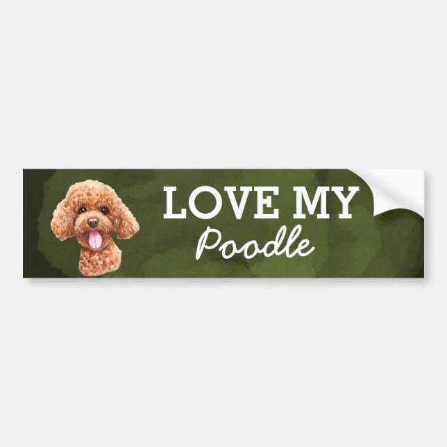 Poodle Bumper Sticker | Zazzle
