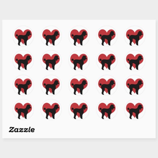 Poodle Classic Round Sticker | Zazzle