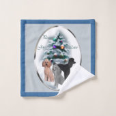 Poodle Lovers Christmas Bath Towel Set | Zazzle