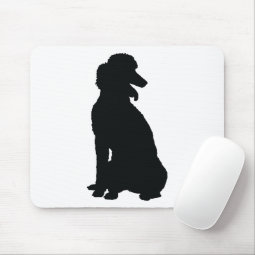 Poodle Silhouette Mouse Pad | Zazzle