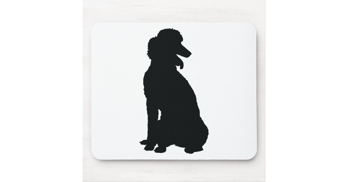 Poodle Silhouette Mouse Pad | Zazzle