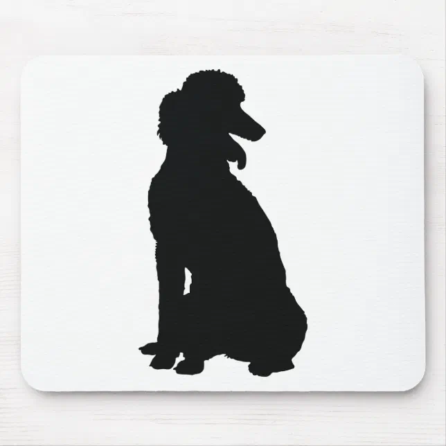 Poodle Silhouette Mouse Pad | Zazzle