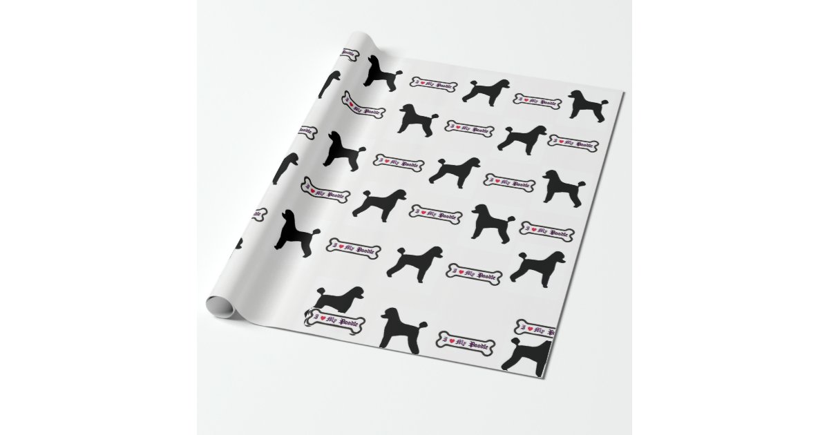 Poodle Wrapping Paper | Zazzle